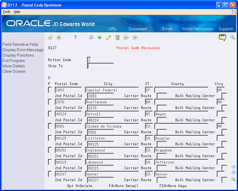 Set Up Postal Codes For Address Book Set Up Postal Codes For Address Book