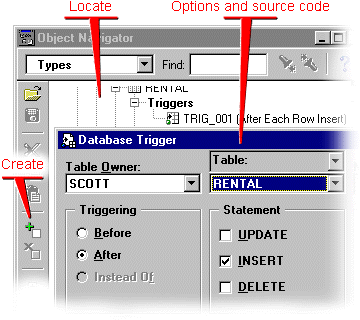 Using Database Triggers