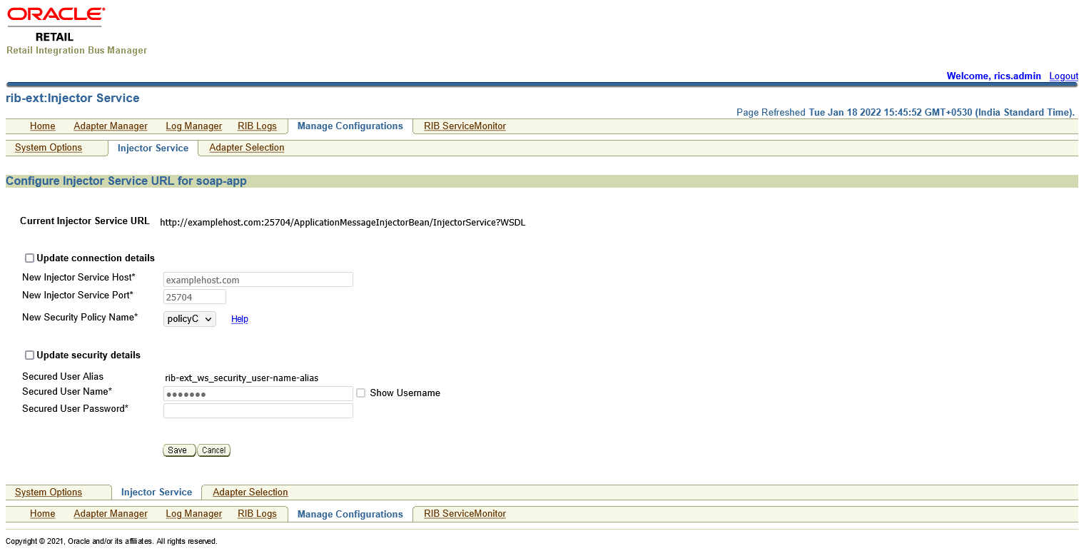 Implementing RIB-EXT
