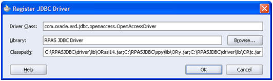RPAS ODBC/JDBC Driver