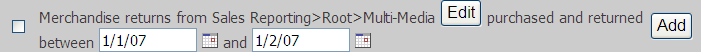 Selecting Customer Exceptions to Track