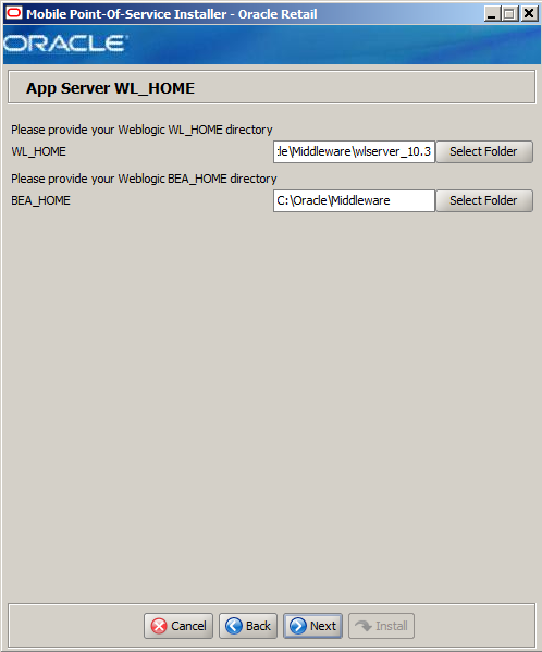 Appendix: Installer Windows for Mobile Point-of-Service Server