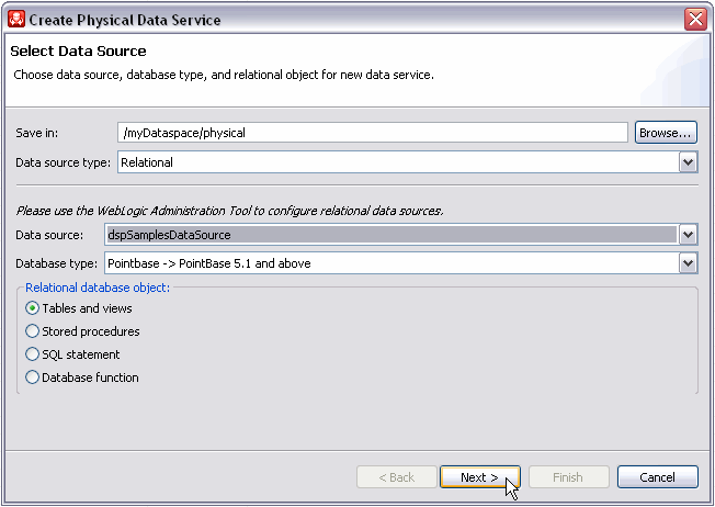 Create Your First Data Services