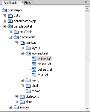 Creating Look & Feel Files