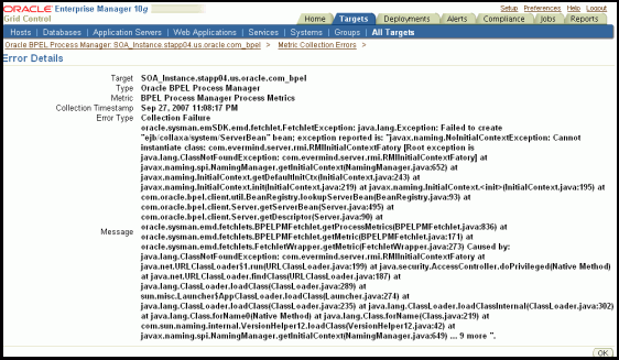 Oracle BPEL Process Managerの検出および監視