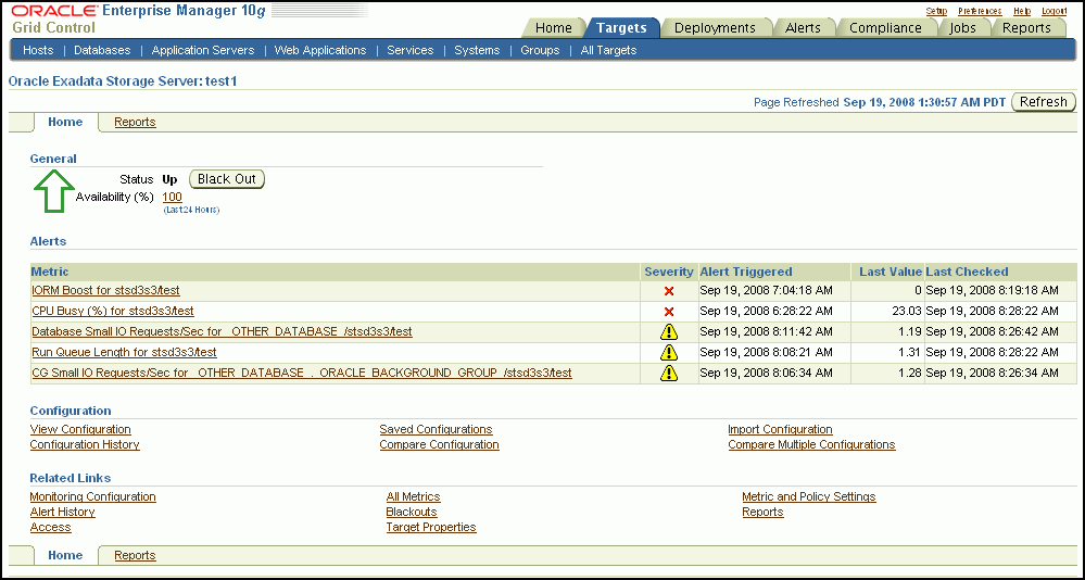 Oracle Enterprise Manager System Monitoring Plug-Inインストレーション・ガイド for Oracle Exadata Storage Server
