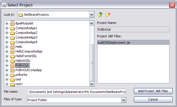 Creating a Composite Application Project (Using the File Binding Component)