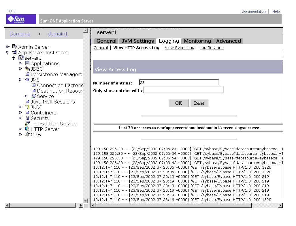 Sun ONE Application Server 7 管理员指南