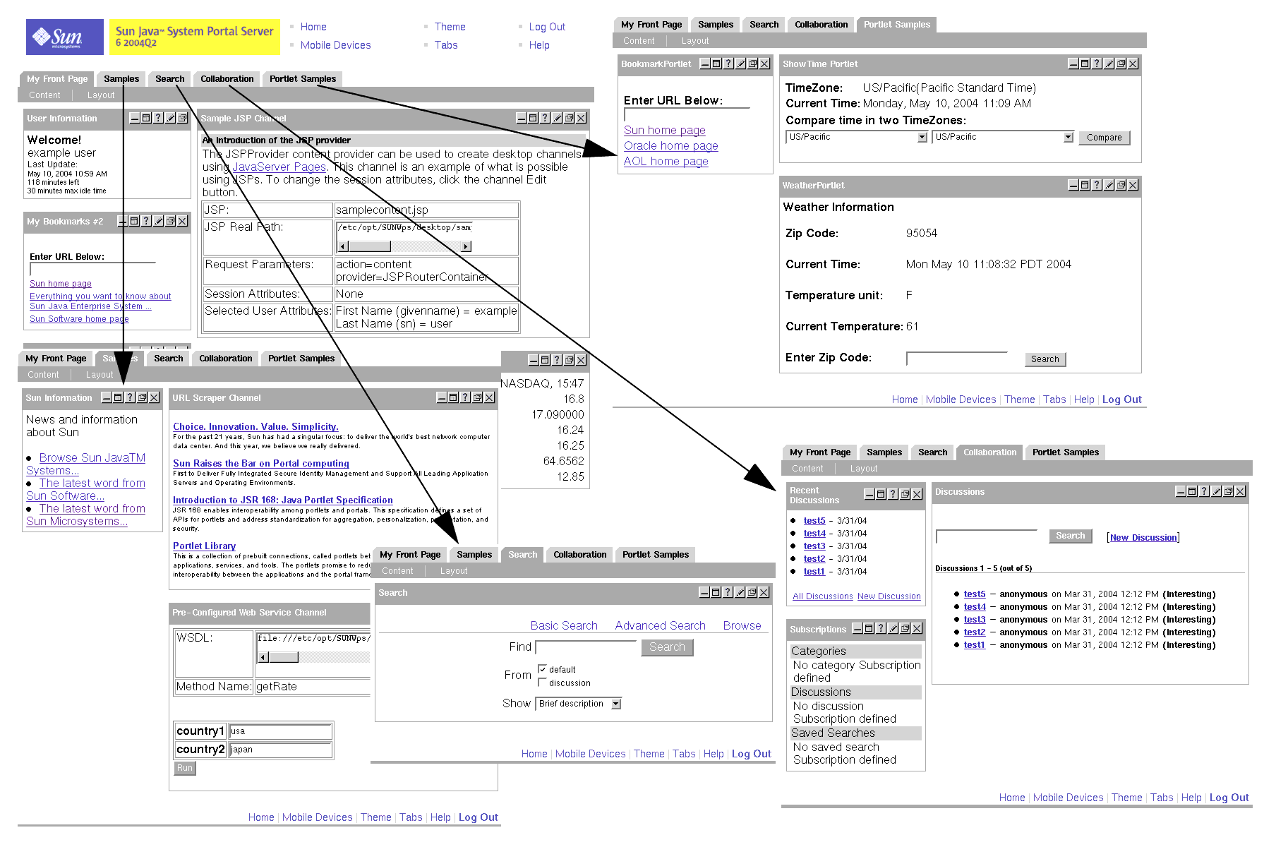Chapter 3 Understanding the Sample Portal