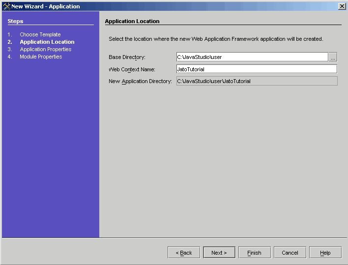 C H A P T E R 4 - Tutorial--Section 1.1Application Infrastructure
