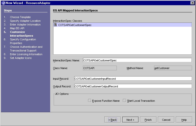 Sun ONE Connector Builder 2.0 Developer's Guide: Creating the Resource ...