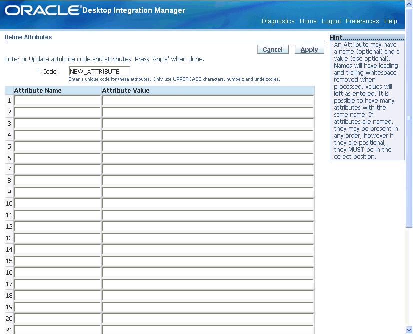 Oracle E-Business Suite Desktop Integration Framework開発者ガイド