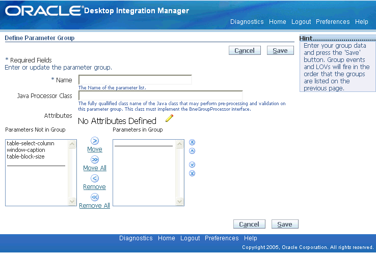 Oracle E-Business Suite Desktop Integration Framework開発者ガイド