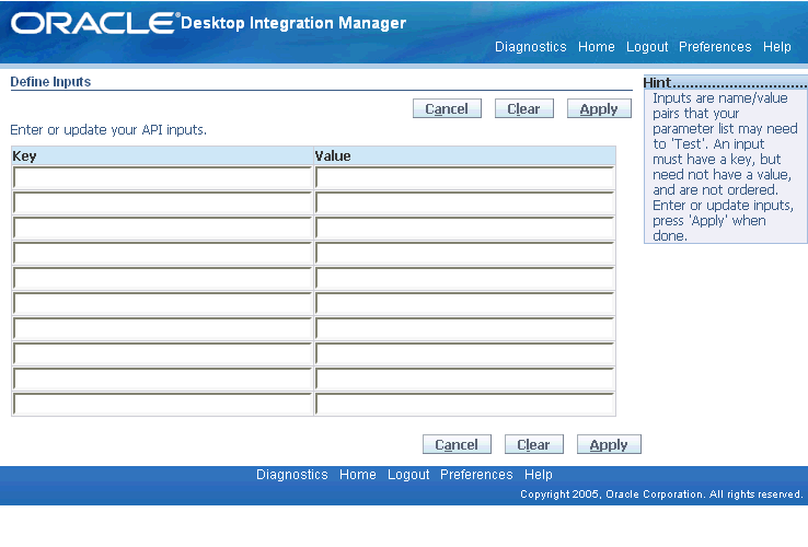 Oracle E-Business Suite Desktop Integration Framework開発者ガイド