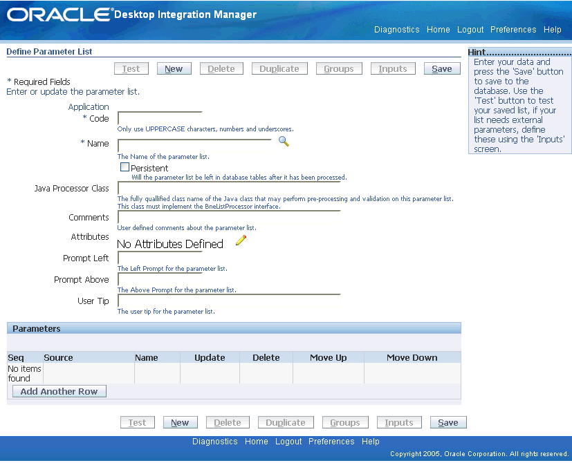 Oracle E-Business Suite Desktop Integration Framework開発者ガイド