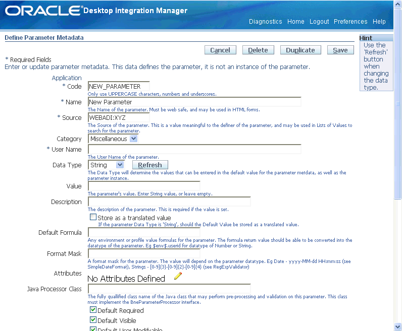 Oracle E-Business Suite Desktop Integration Framework開発者ガイド
