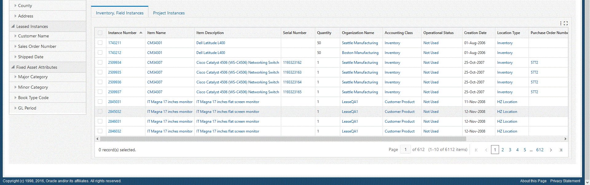 Oracle Asset Tracking User's Guide