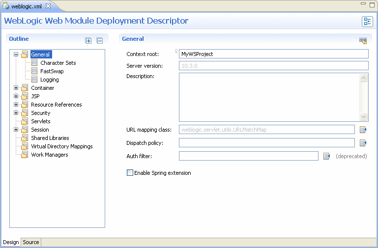 Oracle WebLogic Server Support: Editing Deployment Descriptors