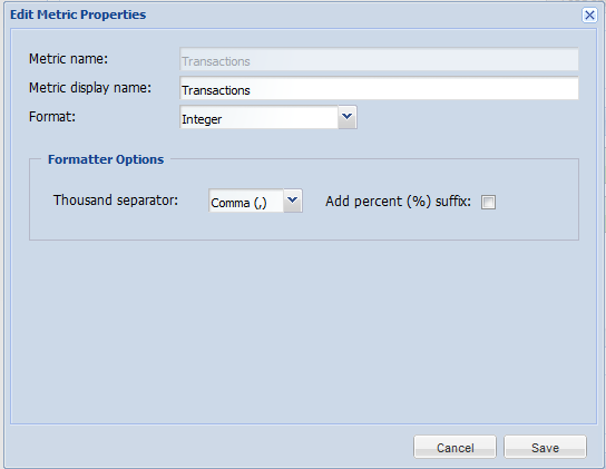 Configuring the Cross Tab table layout