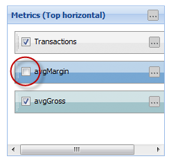 Configuring the Cross Tab table layout