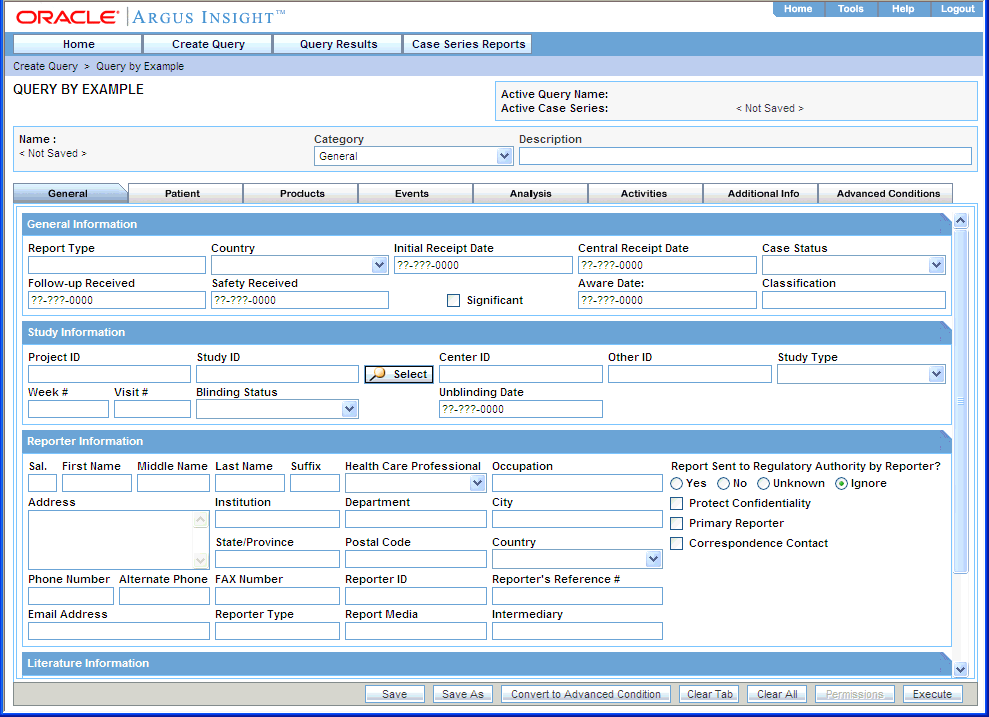 Creating Queries By Example