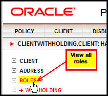View Client's Roles