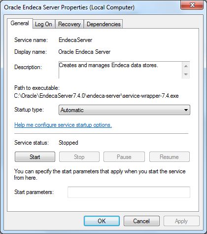 Using the Windows Services utility