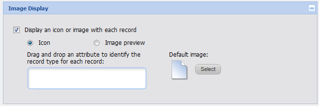 Configuring the images to display next to each Results List record