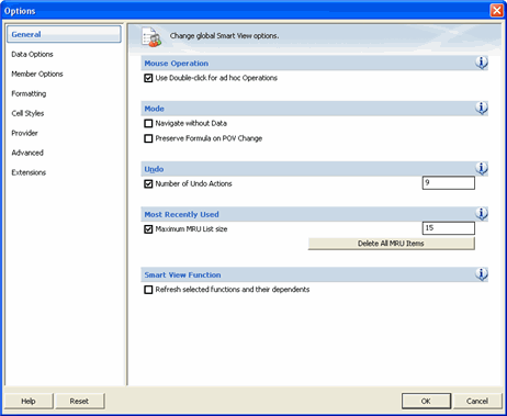 Oracle Hyperion Smart View for Office, Fusion Edition, New Features