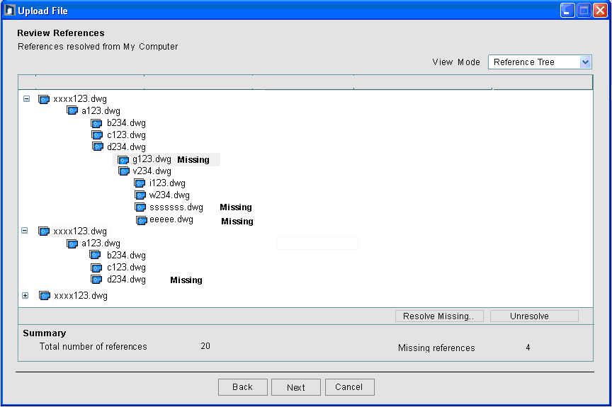 Upload files and folders using the advanced file transfer method