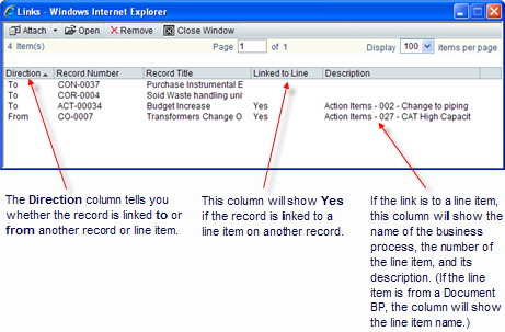 Manage linked records
