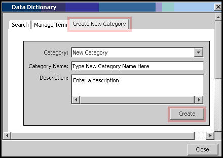 Add or Edit Categories