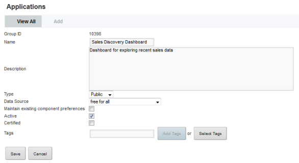 Configuring the application type