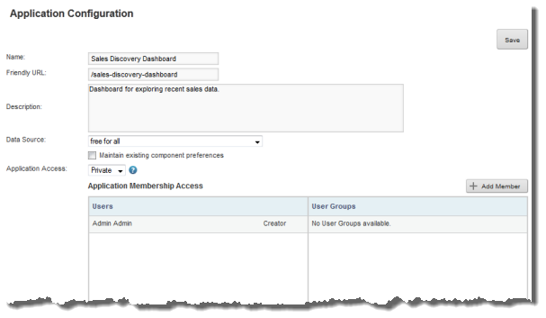 Adding and removing application members from the Application ...
