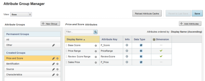 About attribute groups and the Attribute Group Manager