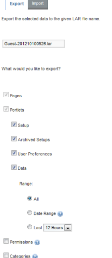Completing the export