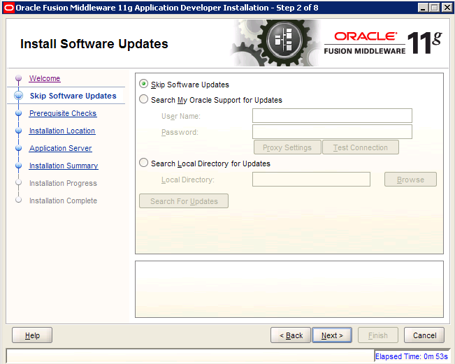 Downloading and installing Oracle ADF Runtime