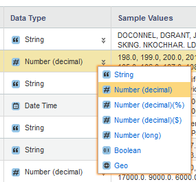 Changing an attribute's data type