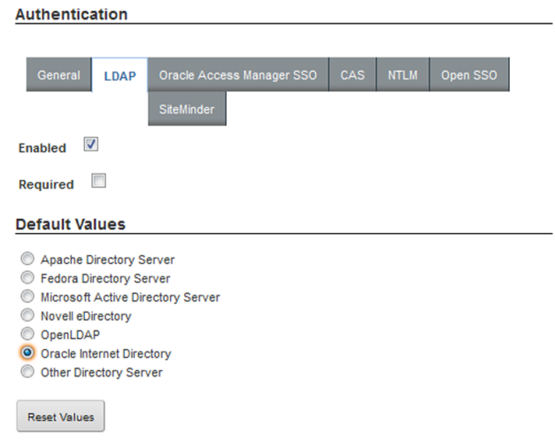 Configuring the LDAP connection for SSO