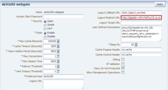Configuring The Oracle Access Manager Sso Settings