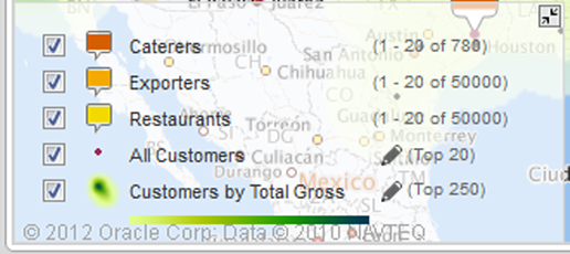 Changing the display of point and heat map layers