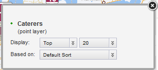 Changing the display of point and heat map layers