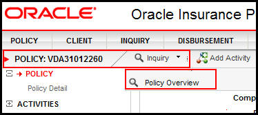 Inquiry Screen Configuration