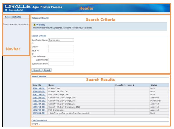 Oracle Agile Product Lifecycle Management for Process Custom Portal Implementation Guide