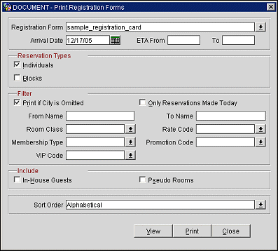 Batch Registration Cards