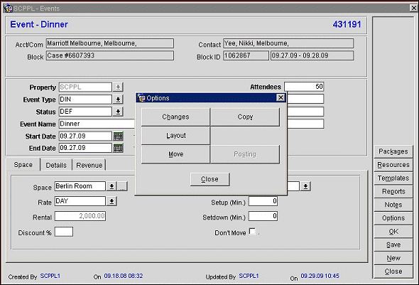 Working with MeetingMatrix in OPERA