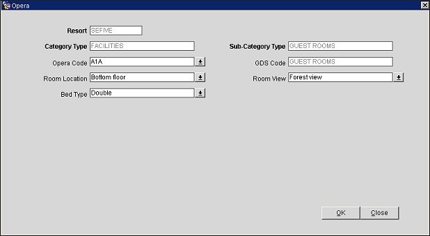 Mapping OPERA Codes to GDS Codes