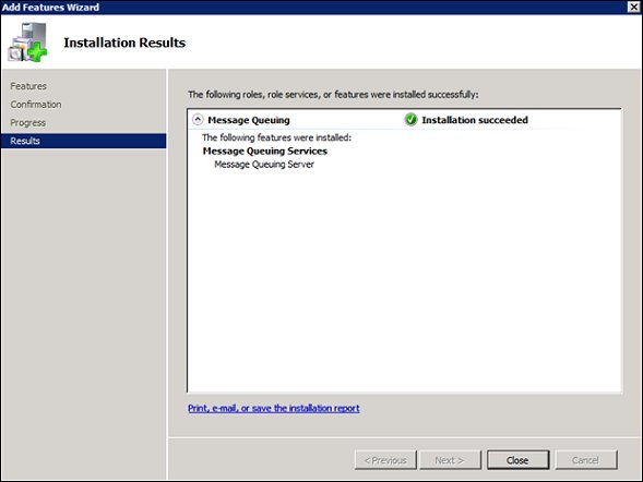 Installing Message Queuing