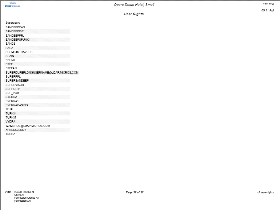 Configuration - User Rights (cf_userrights with CFG1.FMX)