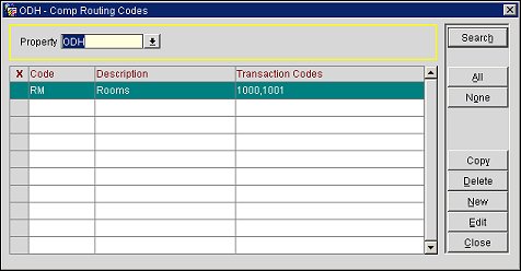 Defining and Managing Comp Routing Codes